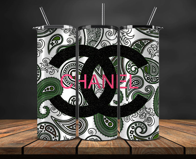 Chanel Tumbler Wrap, Chanel Tumbler Png, Chanel Logo, Luxury Tumbler W ...