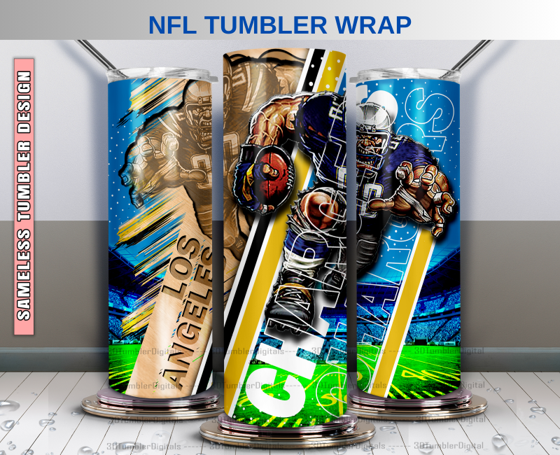 Chargers Tumbler Wrap , Nfl Wood Mascot Tumbler Wrap, Nfl Mascot Tumbl ...